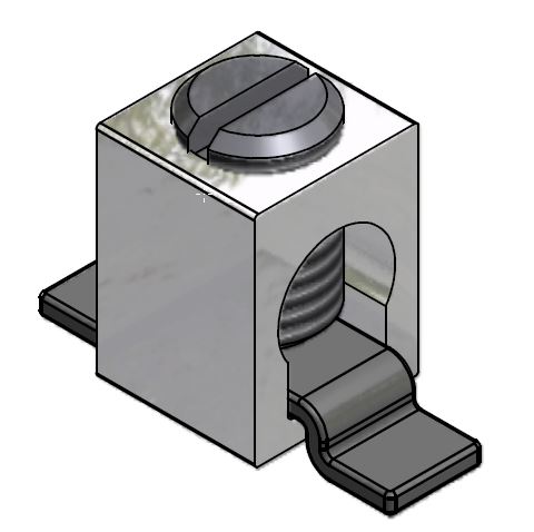 IHI - B2A-PCB-SMT-HEX 2 AWG High AMP PCB Wire Lug - Aluminum Connector